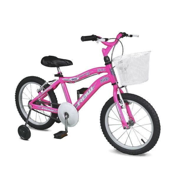 Bicicleta Infantil Rainbow Bike Girl Aro 16 Rosa Alumínio | MadeiraMadeira