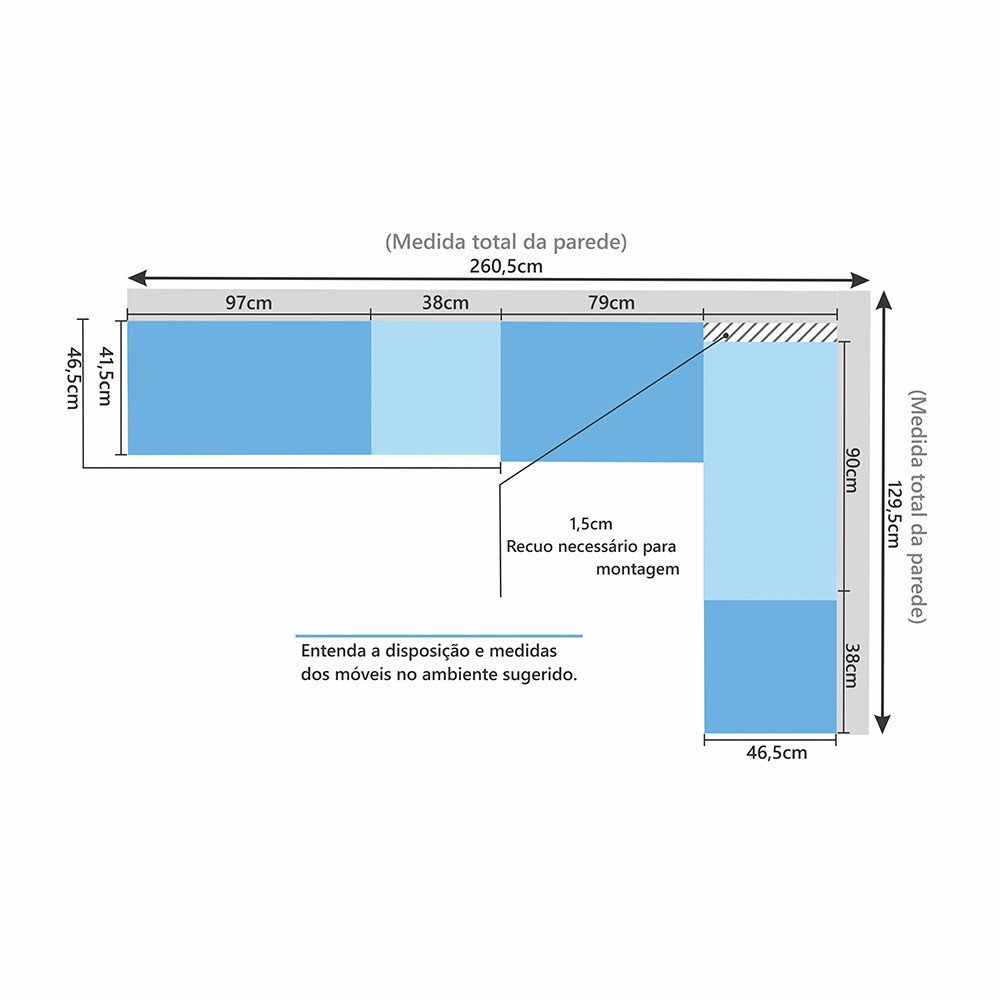 Quarto de Canto Solteiro com Guarda Roupas Cabeceira e Mesa de ...