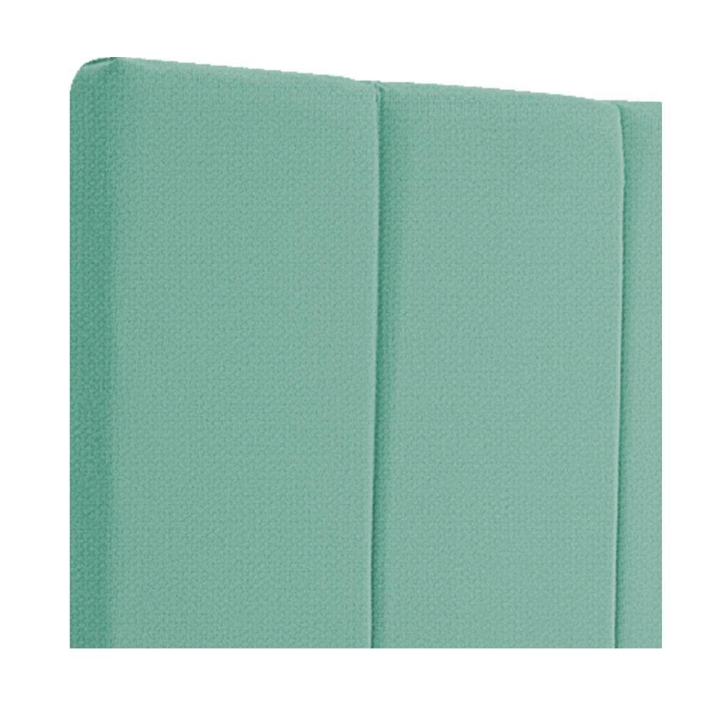 Cabeceira Suspensa 160 Cm Queen Size Linho Azul Turquesa | MadeiraMadeira