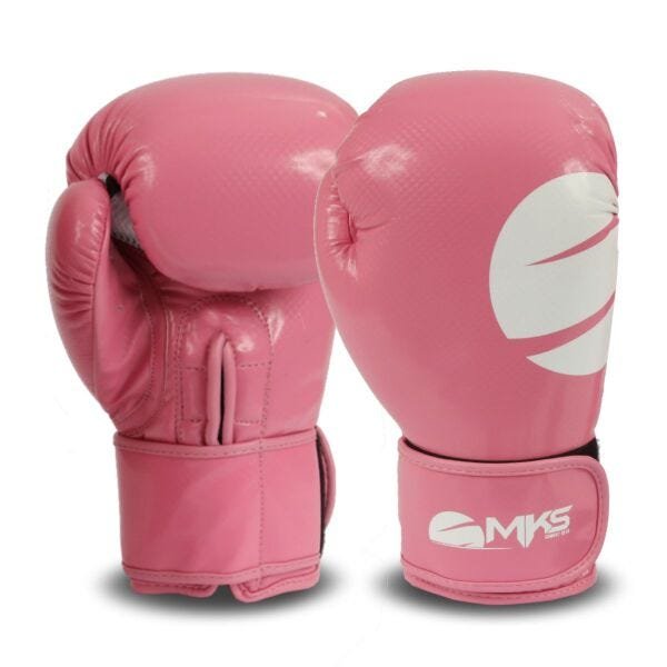 Luva Boxe Mks Combat Champions Atena Rosa - 14 Oz | MadeiraMadeira