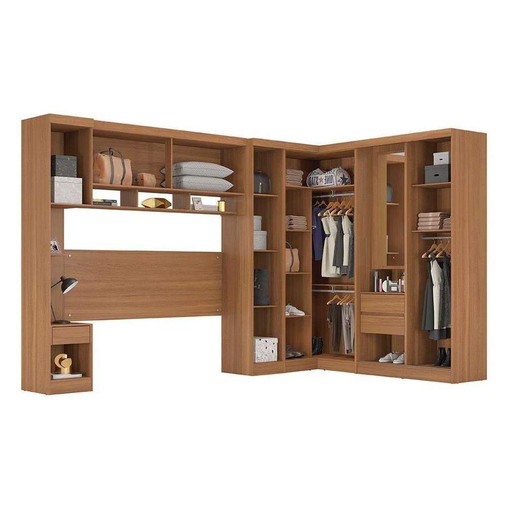 Guarda Roupa Modulado Casal 8 Portas Modena 18 Demóbile Amêndola Touch ...