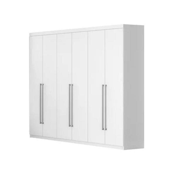 Guarda-Roupa Itaguara 6 Portas e 4 Gavetas - Branca | MadeiraMadeira