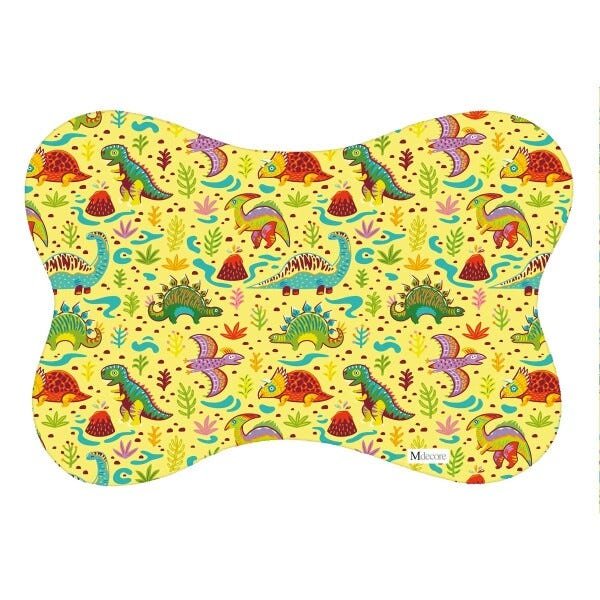 Tapete Pet Mdecore Osso Dinossauro Amarelo 54x39cm | MadeiraMadeira