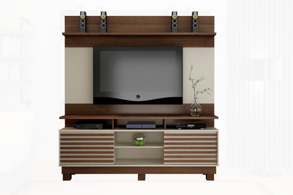 Home Theater Texas para TV ate 60 Polegadas Valdemoveis Chocolate/Off ...