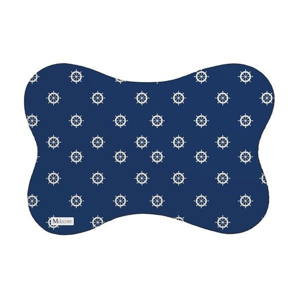 Tapete Pet Mdecore Roda Do Leme Azul Marinho 46x33cm | MadeiraMadeira