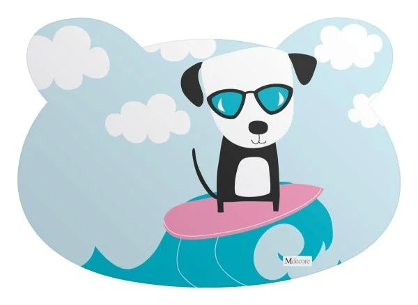 Tapete Pet Mdecore Urso Cachorro Verde 54x39cm | MadeiraMadeira