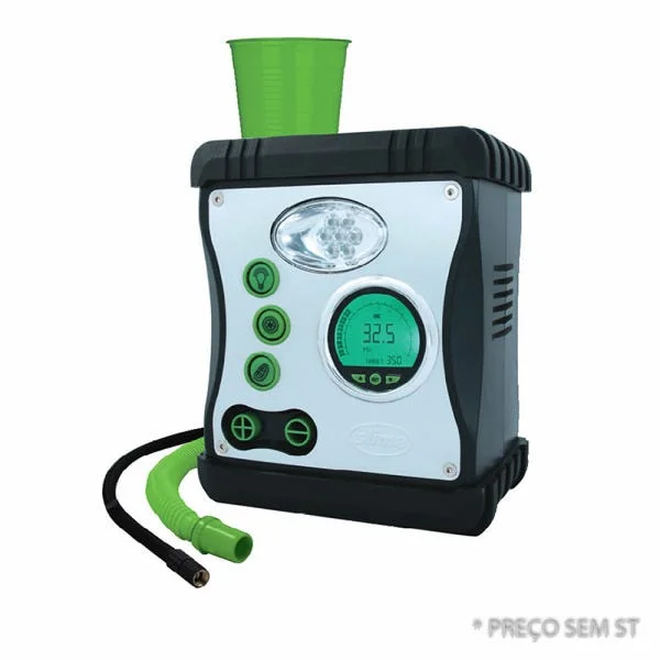 Compressor De Ar Dual com Manômetro Digital Lanterna E Bat ...