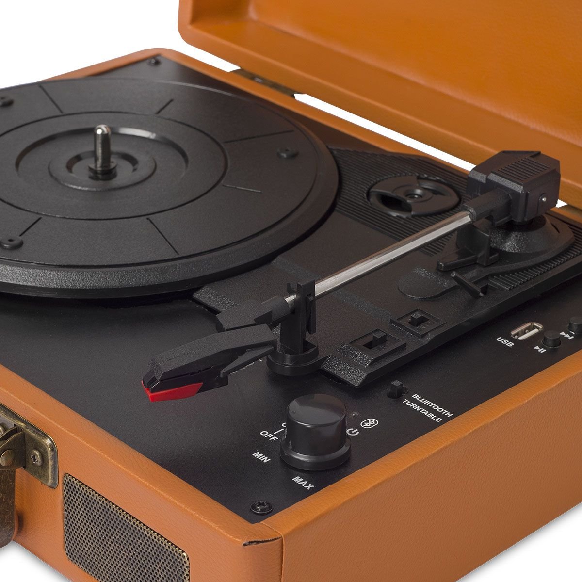 Maleta Vitrola Toca Disco Vinil Bluetooth USB Classico Retro Vintage ...