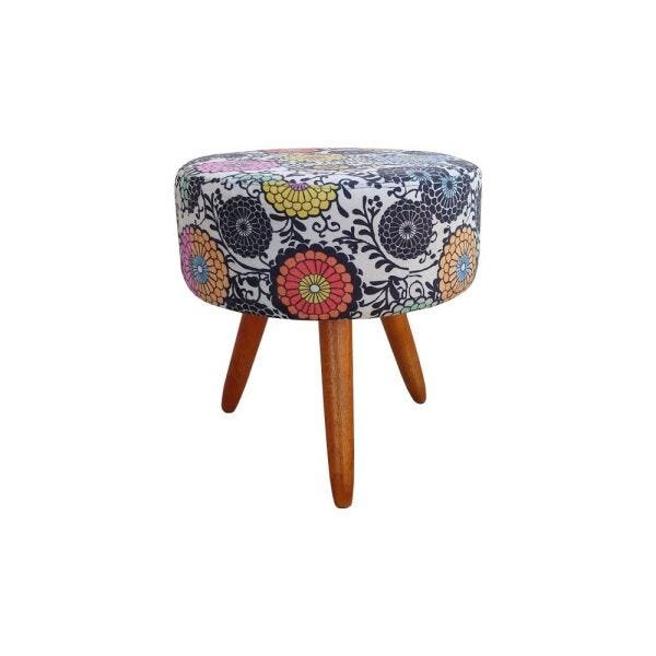 Puff Bali Decorativo Estampa Floral - D'Rost | MadeiraMadeira