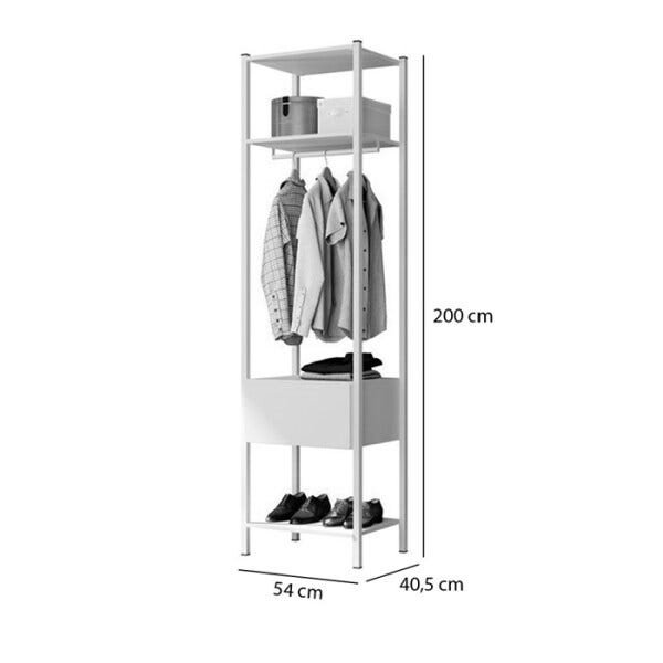 Kit 3 Roupeiros Modulares Oxford 540A 540B 540C Preto Demoliçao Fosco ...