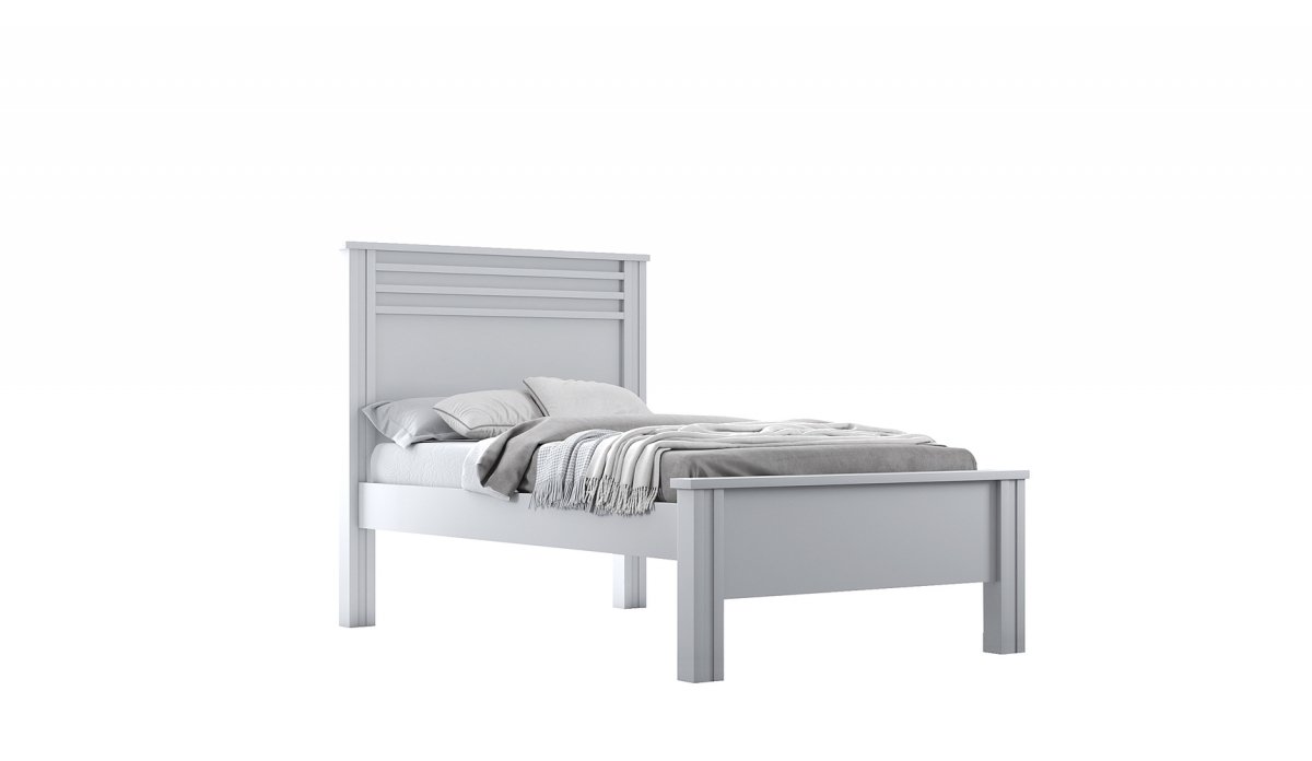 Cama Solteiro Verona Plus Moveis Novo Horizonte Branco | MadeiraMadeira