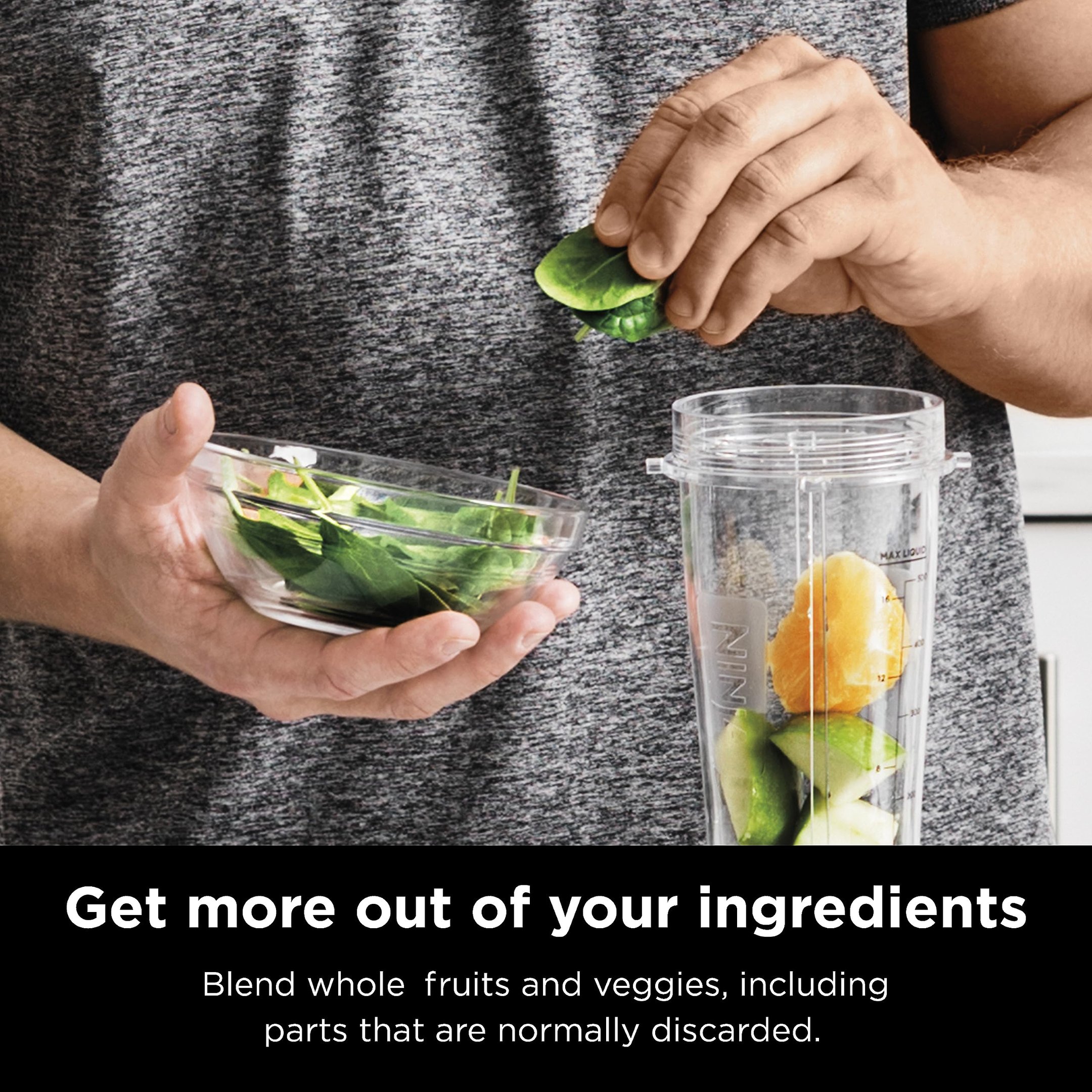 Ninja Bn301 Nutri-blender Plus, 900w, 3 Copos To-go, Prata | MadeiraMadeira