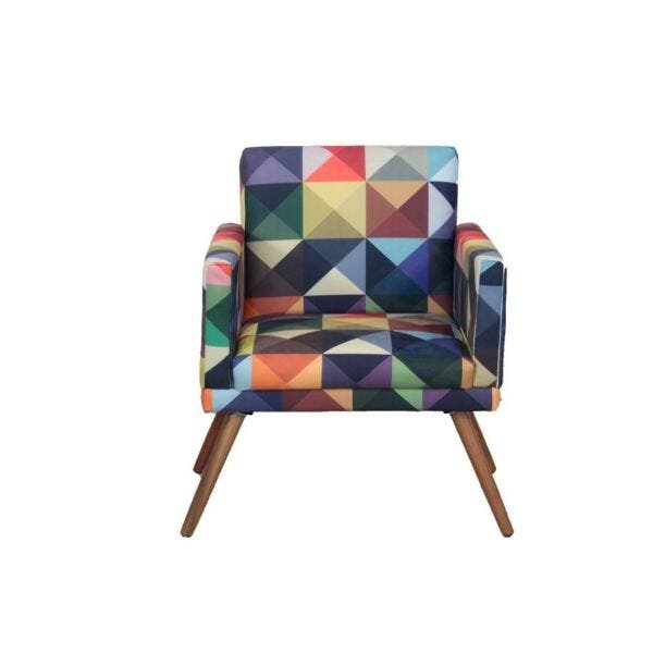 Poltrona Decorativa Nice Triangulo - JRV Móveis | MadeiraMadeira