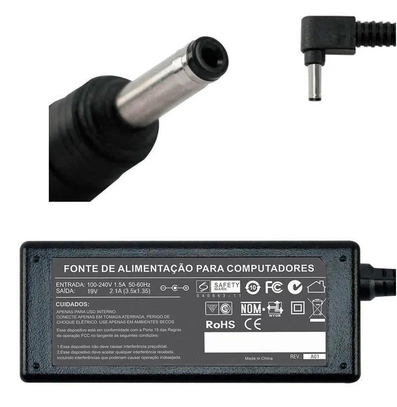 Fonte Compativel com Samsung Ultrabook Np530u3c Np535u3c Np540u3c 19v 21 646 Replacement ...