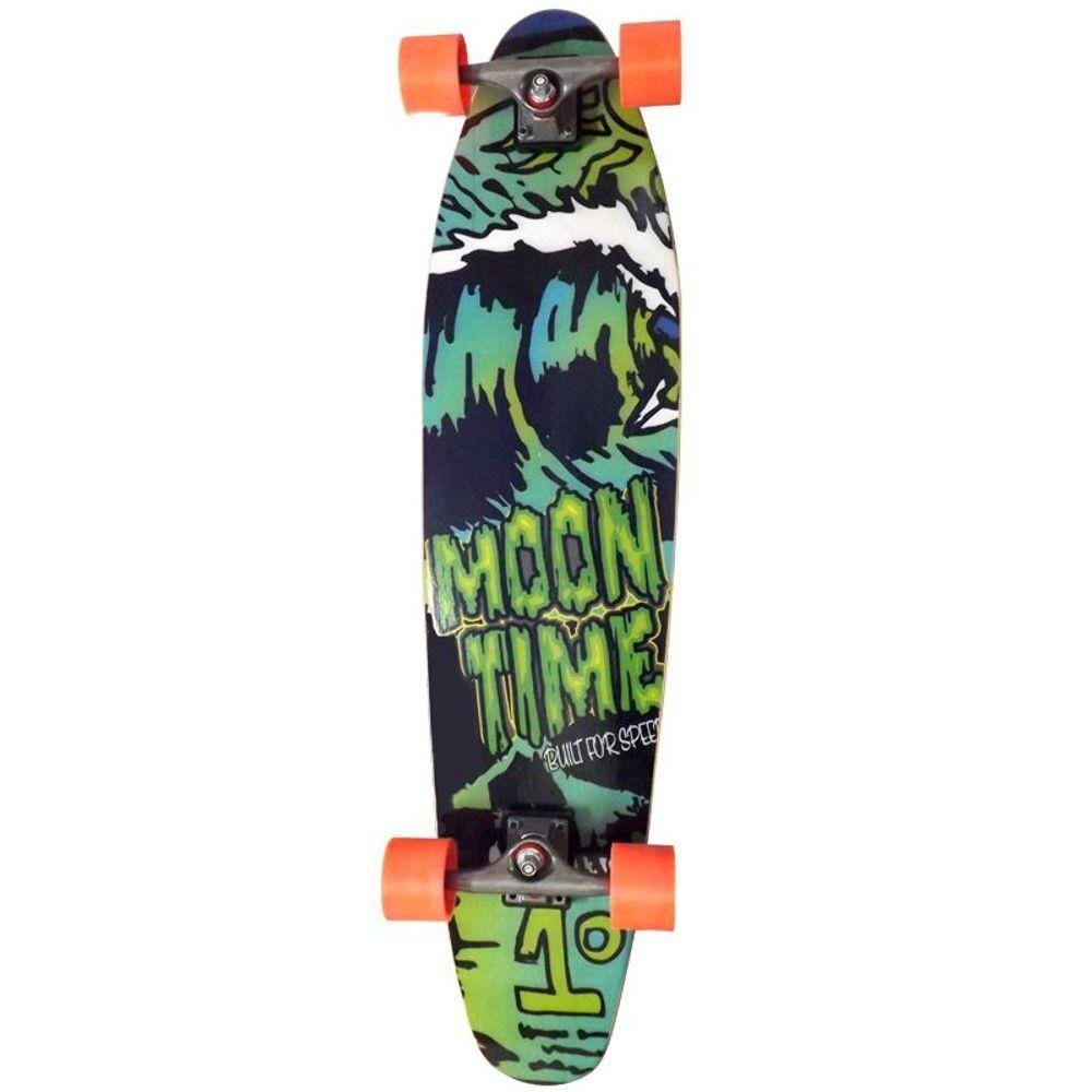 Skate Longboard Completo Moon Time Life Game Prancha | MadeiraMadeira