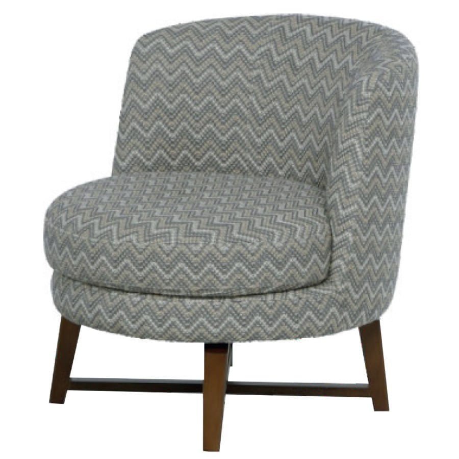 Poltrona Imissu Verniz Natural / Linho Estampado ZigZag Century ...