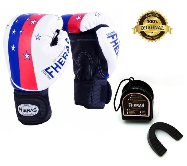 Kit Boxe Muay Thai Fheras New Top Star Luva + Bucal 01 | MadeiraMadeira