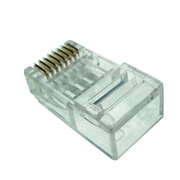 Conector RJ45 Macho Categoria 6 Kit 100 Unidades | MadeiraMadeira