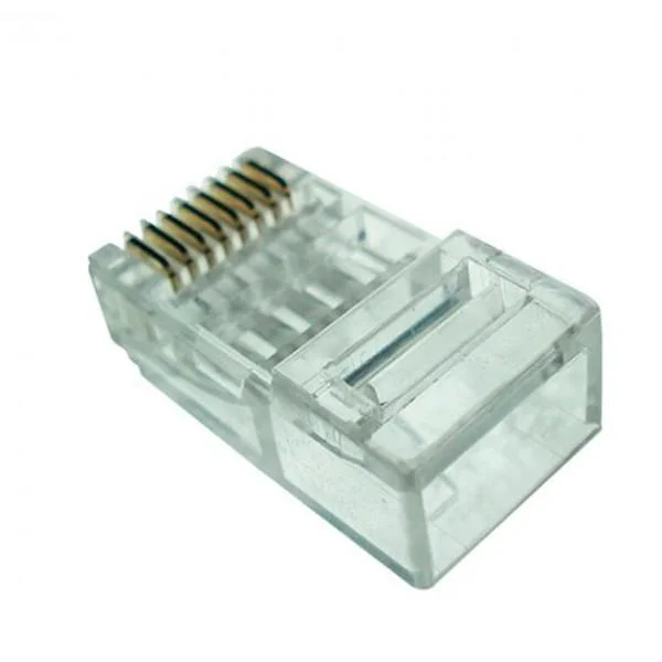 Conector RJ45 Macho Categoria 6 Kit 100 Unidades | MadeiraMadeira