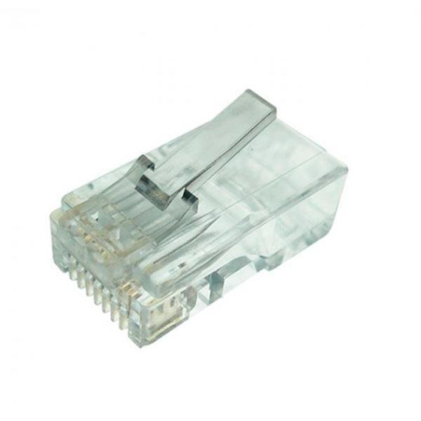 Conector RJ45 Macho Categoria 6 Kit 100 Unidades | MadeiraMadeira