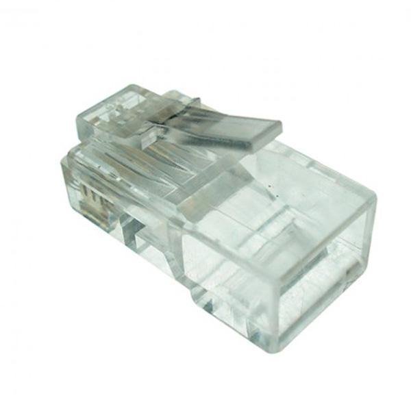 Conector RJ45 Macho Categoria 6 Kit 100 Unidades | MadeiraMadeira