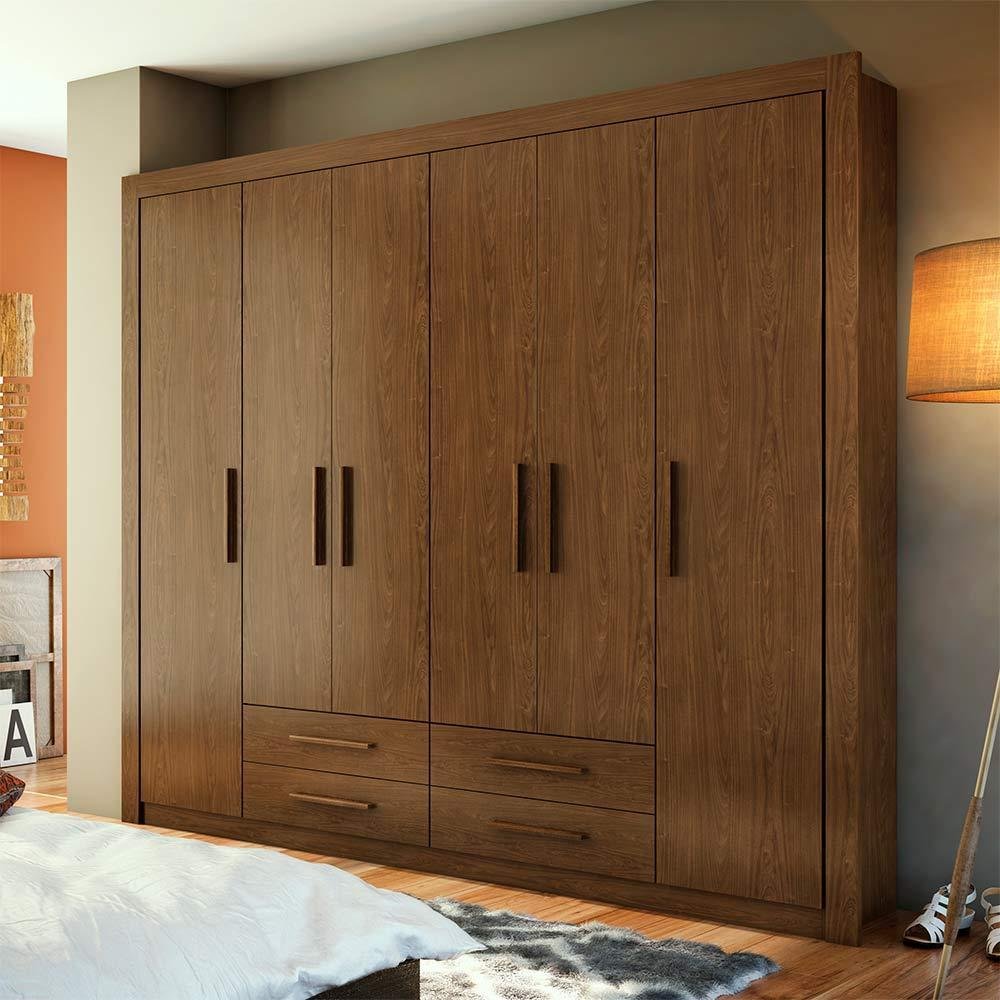 Roupeiro Casal Elegance Chocolate Batrol | MadeiraMadeira