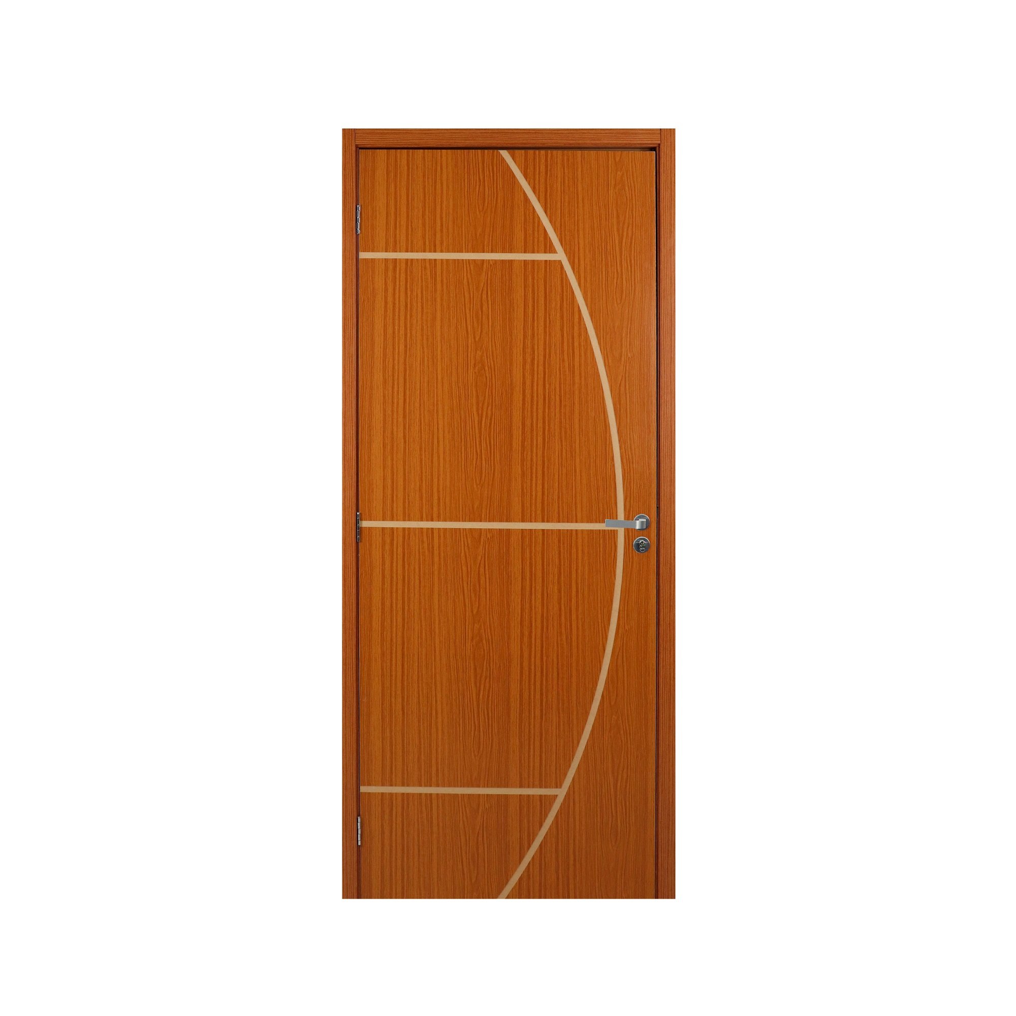 Kit Porta de Madeira Decorada 215x74cm com Batente de MDF Ultra 12cm ...