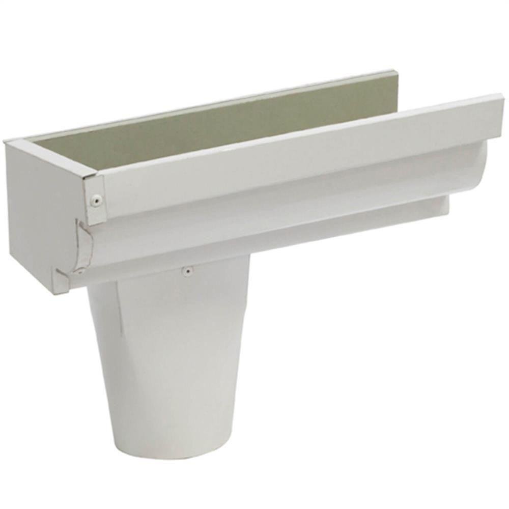 Terminal Esquerdo P/ Calha Com Bocal Moldura Corte 28 Branco ...