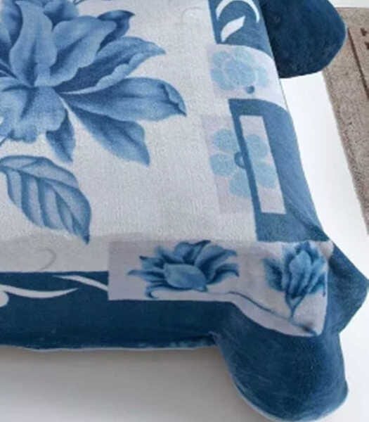 Cobertor Microfibra Casal Kyor Plus Malbec Azul Jolitex | MadeiraMadeira