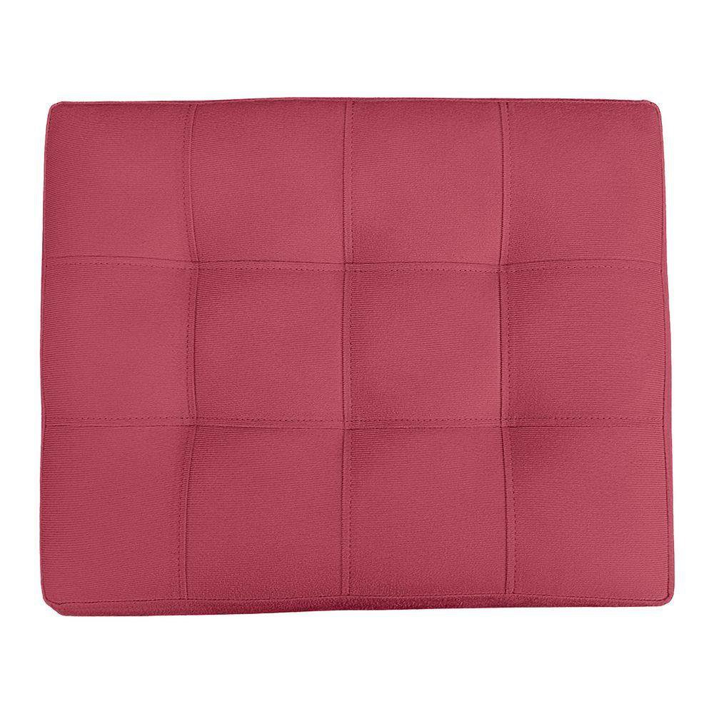 Puff Retangular New Suede Cor Rose | MadeiraMadeira