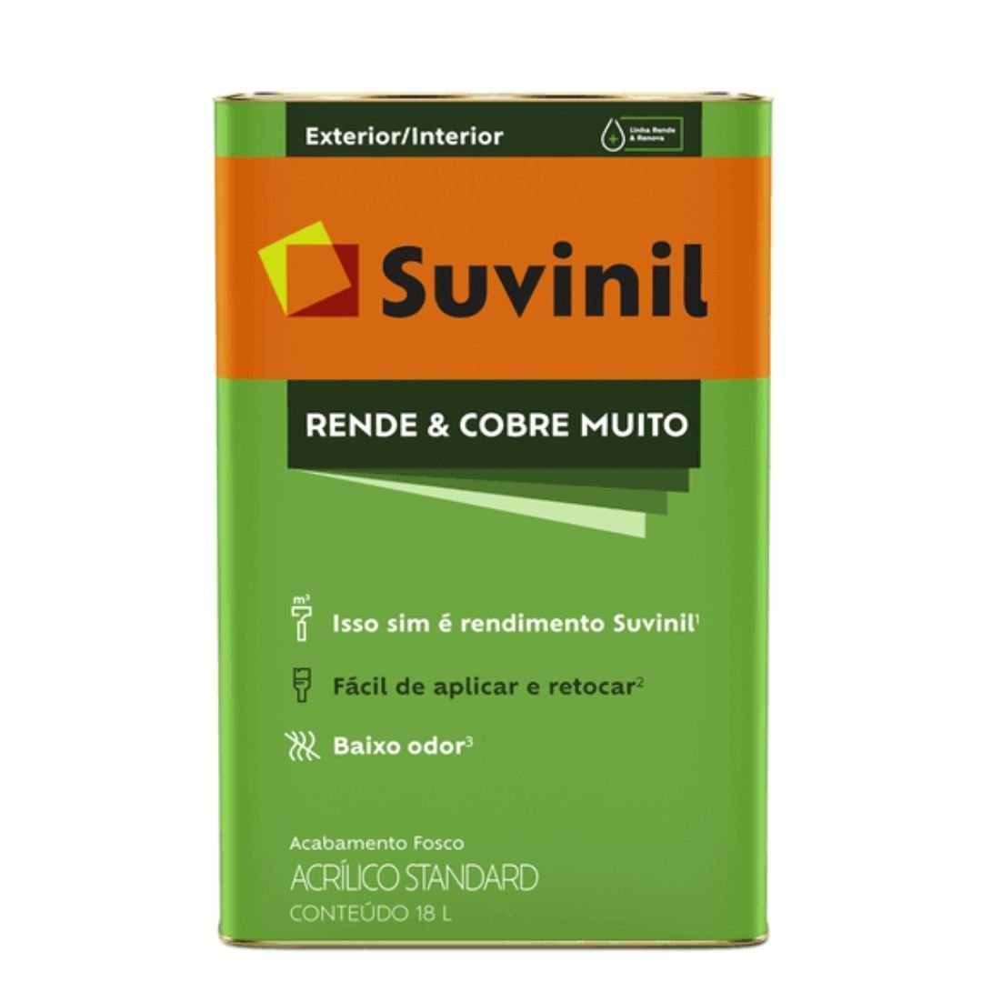 Tinta Rende Muito Fosca 18 Litros Elefante - Suvinil | MadeiraMadeira