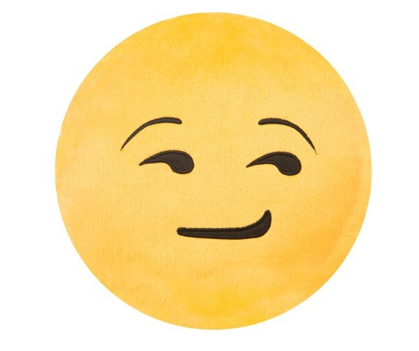 Almofada Emoji Whatsapp Desconfiado | MadeiraMadeira