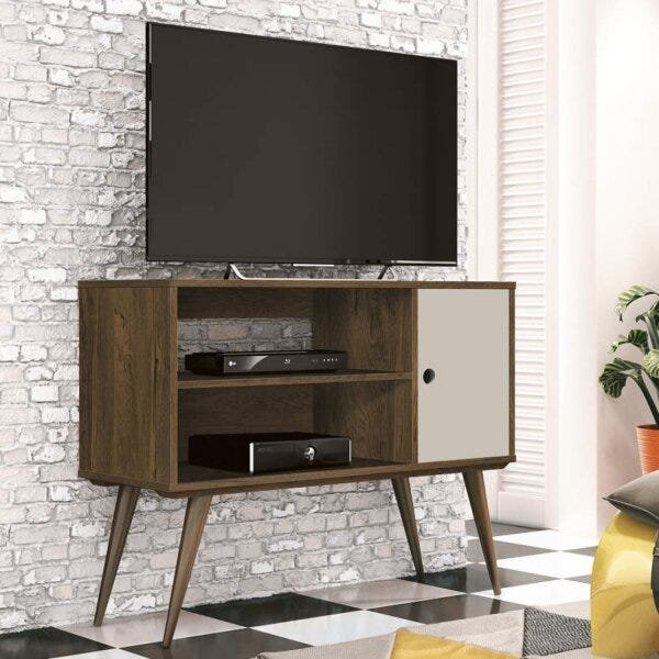 Rack para TV até 32 Polegadas 1 Porta Reale Retrô Edn Móveis ...