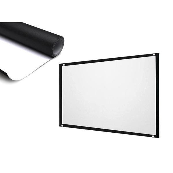 Tela de Projeção 100 Polegadas Portátil para Telao Projetor Datashow ...