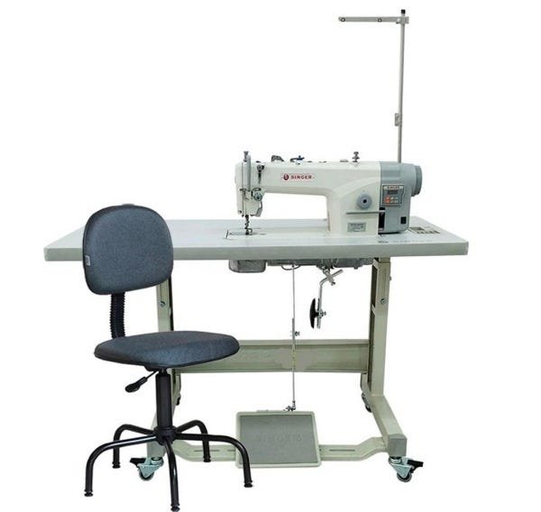 Reta Industrial Singer 141G-20CF + Cadeira de Costureira-110 ...