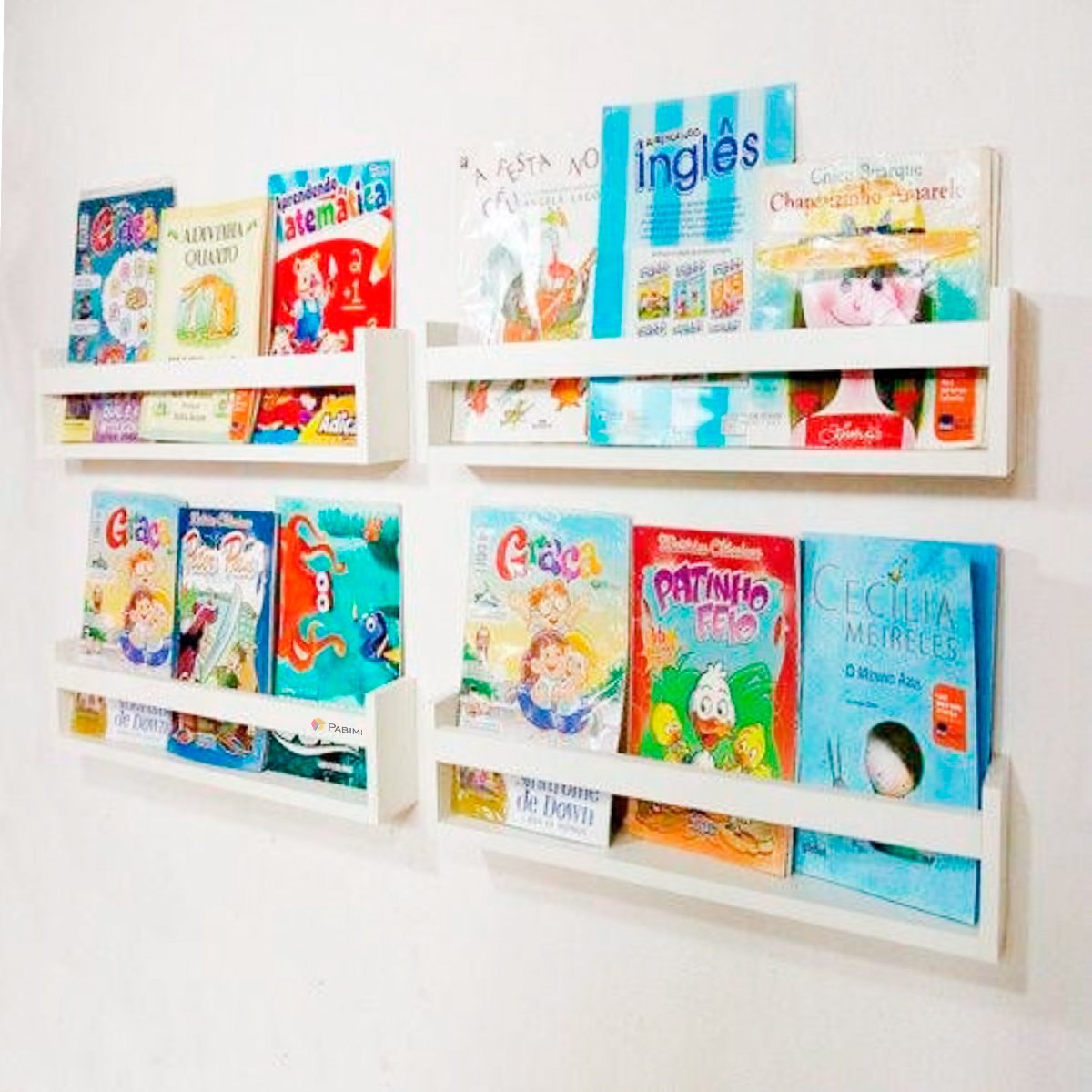 Prateleira Infantil para Livros 4pç | MadeiraMadeira
