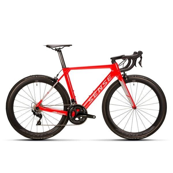 Bike Sense Vortex 2020 Full Carbon Shimano 105 - Preto/ Vermelho 54 ...