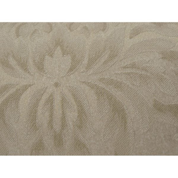 Papel de Parede - Creme Metalizado com Arabescos - Rolo com 10m x 53cm ...