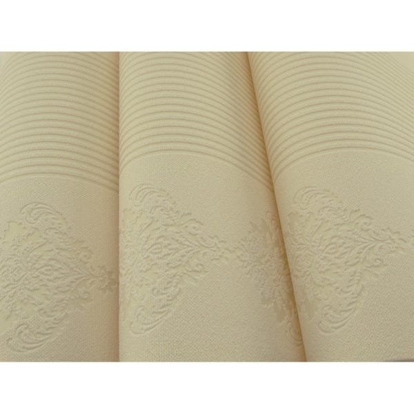 Papel de Parede - Creme com Detalhes em Alto Relevo - LMS-PPD-330602 ...