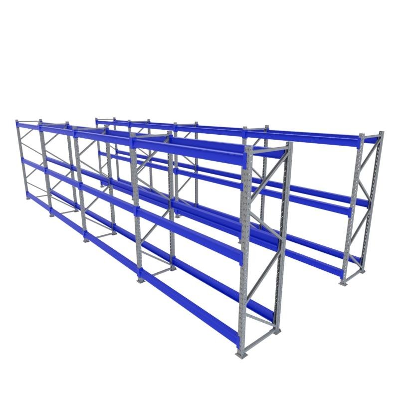 Expositor 8 mini porta pallet 250 kg 180x200x60 (CxLxP) cinza com azul ...