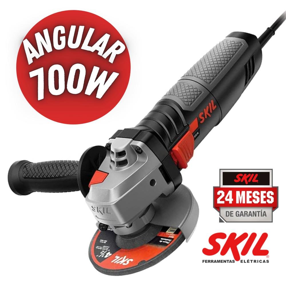 Lixadeira Esmerilhadeira Angular Skil 9002 Elétrica 127v 700W 11000rpm ...