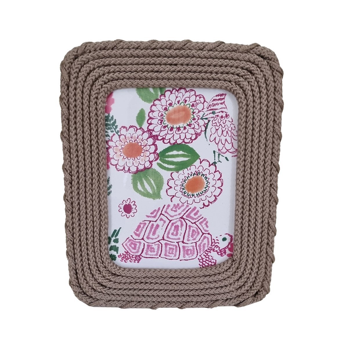 Porta Retrato Corda Náutica Artenal:Bege/Único | MadeiraMadeira