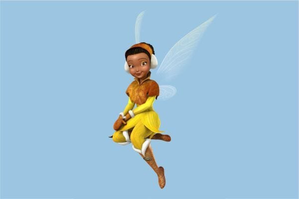 Painel Lona Fada Tinker Bell mod09 - 3 M X 1,6 M | MadeiraMadeira