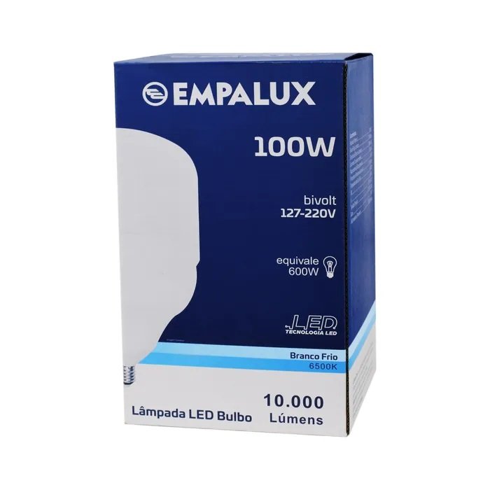 Lâmpada Led Alta Potência 100w Luz Branco Frio Bivolt E40 Empalux ...