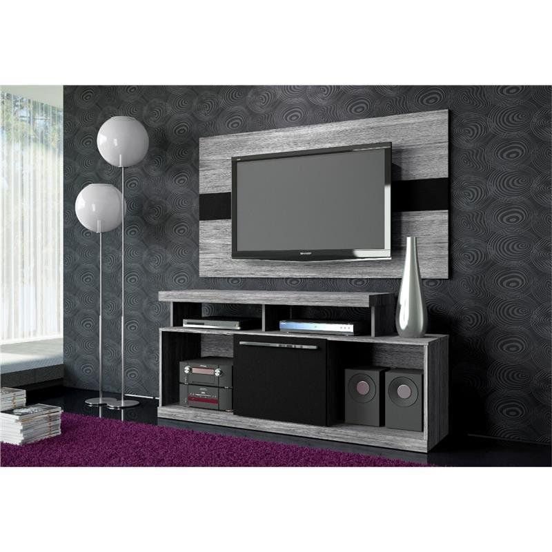 Rack Rívoli com Porta Deslizante e Painel Paint para TV de 55 Polegadas - Belaflex - Onix ...