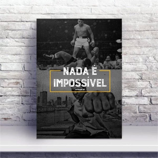 Placa MDF muhhamad ali casa | MadeiraMadeira