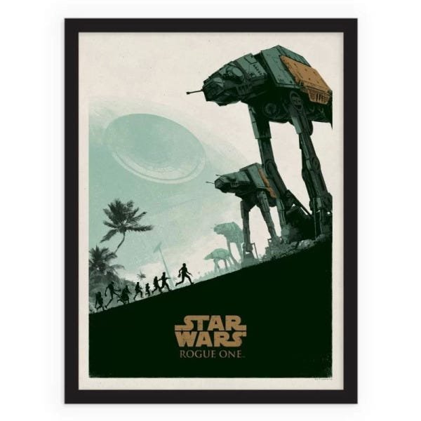 Star Wars cartaz poster quadro retrô vintage | MadeiraMadeira