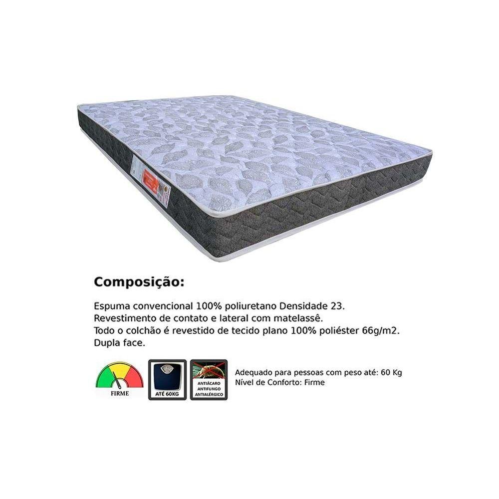 Colchão Solteiro Espuma D23 Comfortpedic Line (88x188x14) - Orthoflex ...