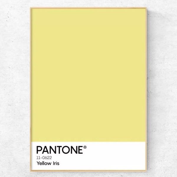 Quadros decorativo arte pantone amarelo íris | MadeiraMadeira