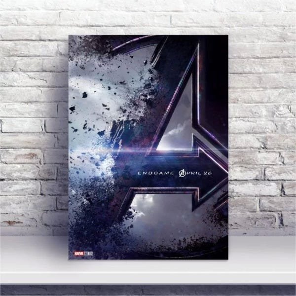 Placa MDF Símbolo dos Vingadores | MadeiraMadeira